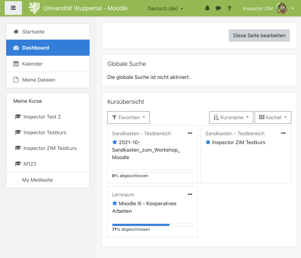 Tipps & Tricks: Das Dashboard in Moodle – ZIM-Blog